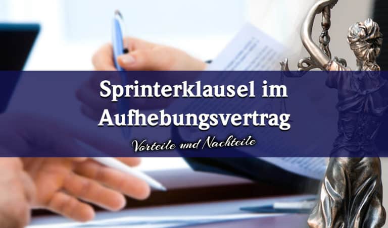 Sprinter clause in the termination agreement - the 5 most important ...